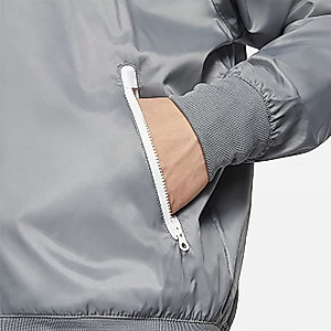 Nike Sportswear Windrunner Men's Hooded Jacket, Smoke Grey/White/Smoke Grey/Black, Large