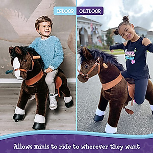 Ponycycle Pony Cycle Ride On Horse Size Medium Brown