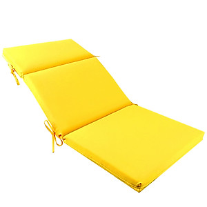 SewKer Outdoor/Indoor Adirondack Chair Cushions, High Back Patio Furniture Replacement Cushion - Set of 2 (Yellow)