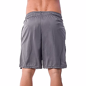 Nike Men's Dri-FIT Epic Knit 8in Training Shorts, Smoke Grey/Black, XL