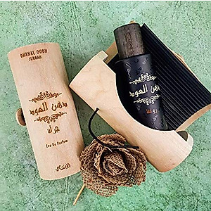 Dahn Al Oudh Jurrah for Men and Women (Unisex) EDP - Eau De Parfum 40 ML (1.3 oz) | Oriental Perfumery | Blends Saffron and Rose with Musk, Amber and Oud | Elegant bottle | by RASASI Perfumes