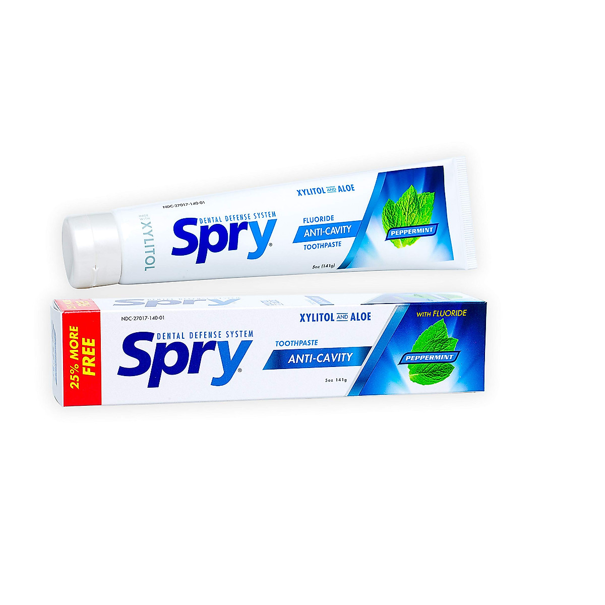 Spry Toothpaste Peppermint with Fluoride, 5 Oz