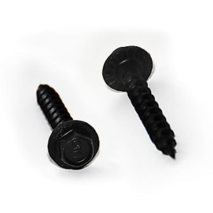 OZCO 56625 1/4-inch by 1-3/4-inch OWT Timber Screws, (25 per Pack), Black