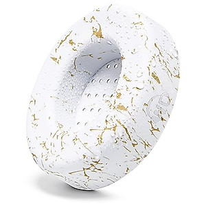 WC SweatZ Protective Earpad Covers Made by WC | Fits Beats Studio 3 & 2 (Does Not Fit Beats Solo) / Bose QC35 & 35II / Bose 700 & More | Sweatproof & Easily Washable | Gold Marble