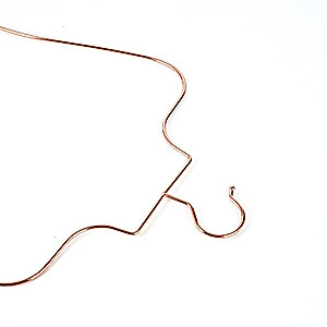 Arekuaei Rose Gold Wire Lingerie Hangers Body Shape Metal Display Bikini Swimwear hanger-10 of Pack