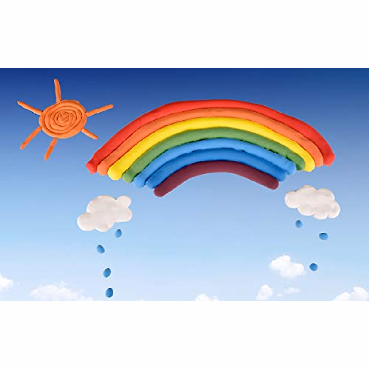 BOHS White Squishy Slime and Modeling Foam Clay, Soft Air Dry, for School Arts & Crafts Project ,1.1 Pound/ 500 Grams