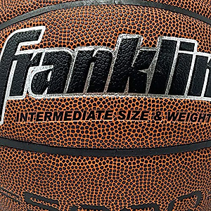 Franklin Sports 5000 Men's + Women's Indoor Basketballs - Official Size 29.5" Inch + 28.5" Inch Men's + Women's Basketball with Air Pump - Composite Indoor Basketballs - Regulation Size BasMketballs