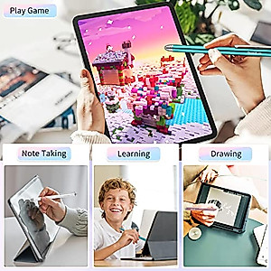 Stylus Pens for Touch Screens (6 Pack), High Sensitivity Fiber Tip Stylus Pen with Clip for Apple iPad, iPhone, Android, Tablets, Samsung, Galaxy