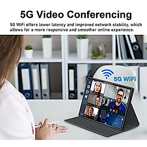 Android Tablet, 10.1 Inch Android 12 Tablet, 6GB RAM 64GB ROM, 1TB Expand, Android Tablet with 8000mAh Long Battery, Dual Camera, 5G WiFi, Bluetooth, FHD IPS Touch Screen, GPS, Google GMS Certified