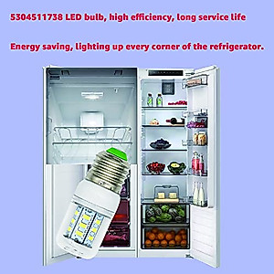 Sousery Replace 5304511738 LED Refrigerator Bulb, KEI D34L Refrigerator, AP6278388, PS12364857, Compatible with Frigidaire Kenmore Refrigerator Bulb, 85-265V 3.5W Cool White VS.(1Pack)