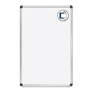 V VAB-PRO 24x36 inch Magnetic Dry-Erase White Board with Adjustable Pen Tray; Installation Kit Incl. & Wall Mount; Aluminum Frame; Sturdy Build for Classroom, Studio, Office -W312436-01