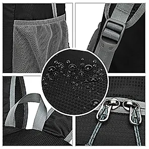 A SLICE RED Lightweight Packable Hiking Backpack Daypack