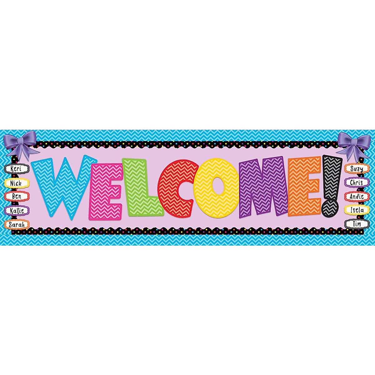 Teacher Created Resources Chevron Welcome Bulletin Board