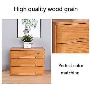 YUZDNM Wooden Desktop Storage Box with Lockable Drawers, Office Supplies A4/Receipt File Organizer, Flat File Cabinet (Color : White, Size : 2 Layer)