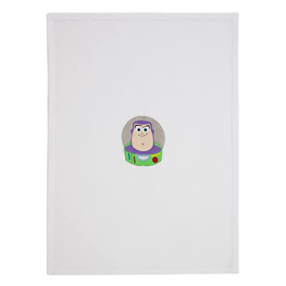 Disney Toy Story It's Play Time White, Green, and Purple, Buzz Lightyear Shaped Toddler Blanket
