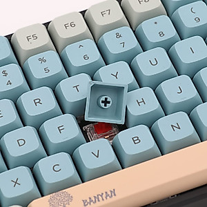 ZMX PBT Dye Sublimation Custom Keycap Set,Banyan Tree Theme XDA Profile Personalized 127 Keys Computer Accessory for MX Switch Mechanical Gaming Keyboard