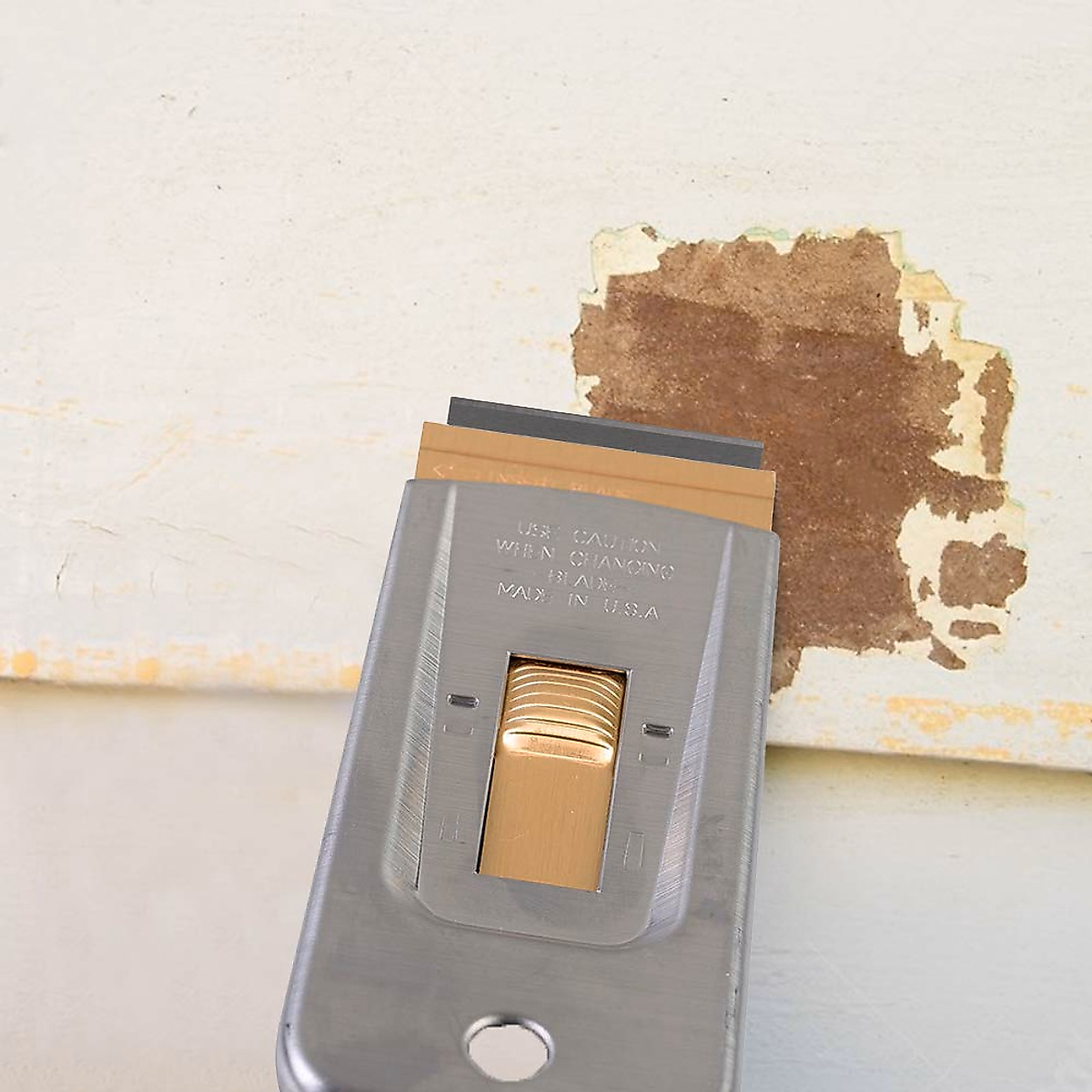 WEUPE Razor Blade Scraper Tools (Set of 2), Window Scraper, Glass Cooktop Scraper & Paint Scraper, Car Decal, Sticker and Glue Remover Razor Holder with 10 Replaceable Single Edge Blades