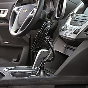 Limitless PhoneStation Car Cup Holder Phone Mount with Adjustable Base, Flexible Neck & Air Vent Clip for iPhone/Samsung/Note/Galaxy & More