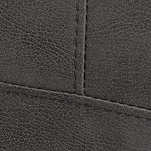 RecPro RV Dinette Booth Cushions with Memory Foam Camper Trailer Bed (Gunmetal, 36")