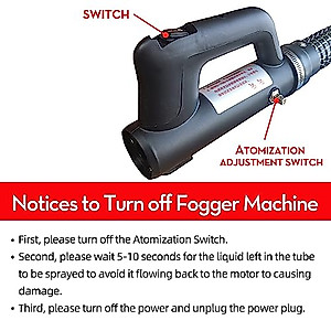 ULV Fogger Machine, Electric Atomizer Sprayer, Portable Foggers for Home Indoor - 1.85 Galon