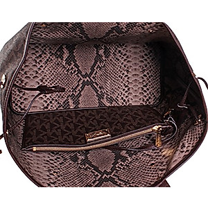 NEW AUTHENTIC MICHAEL KORS JET SET LARGE REVERSIBLE TOTE (Brown/Sand)