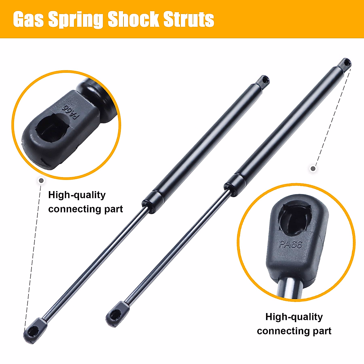 2 Pcs Gas Struts 17 Inch 120 lbs Prop Shock Lift Struts Springs Rod for RV Camper Bed Truck Cap Camper Shell Boat Hatch Door Murphy Bed Heavy Toolbox Duty Box Lid