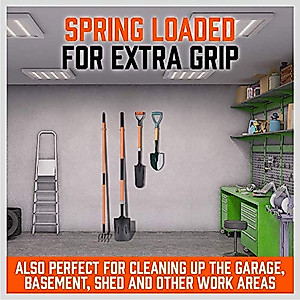HORUSDY 10 Pack Spring Grip Mop and Broom Holder for Shovel, Rake, Broom, Mop Holder, Etc.