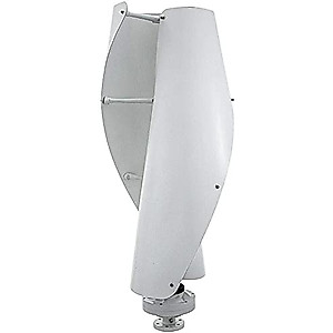 TBVECHI Wind Power Turbine Generator-400W 12V DC Vertical Wind Power Turbine Generator-White Wind Power with Charge Controller-Vertical Axis Wind Turbine with Low Speed Starting
