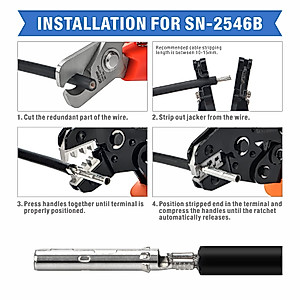 IWISS iCrimp Solar PV Cable Crimping Tool Kit for 2.5/4/6mm² with Stripper,Cutter, Solar Spanner and Solar Connectors