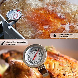 BESTonZON Holder Probe Clip Holder Stainless Steel Kitchen Clamp for Fryer Coffee Pot 2pcs