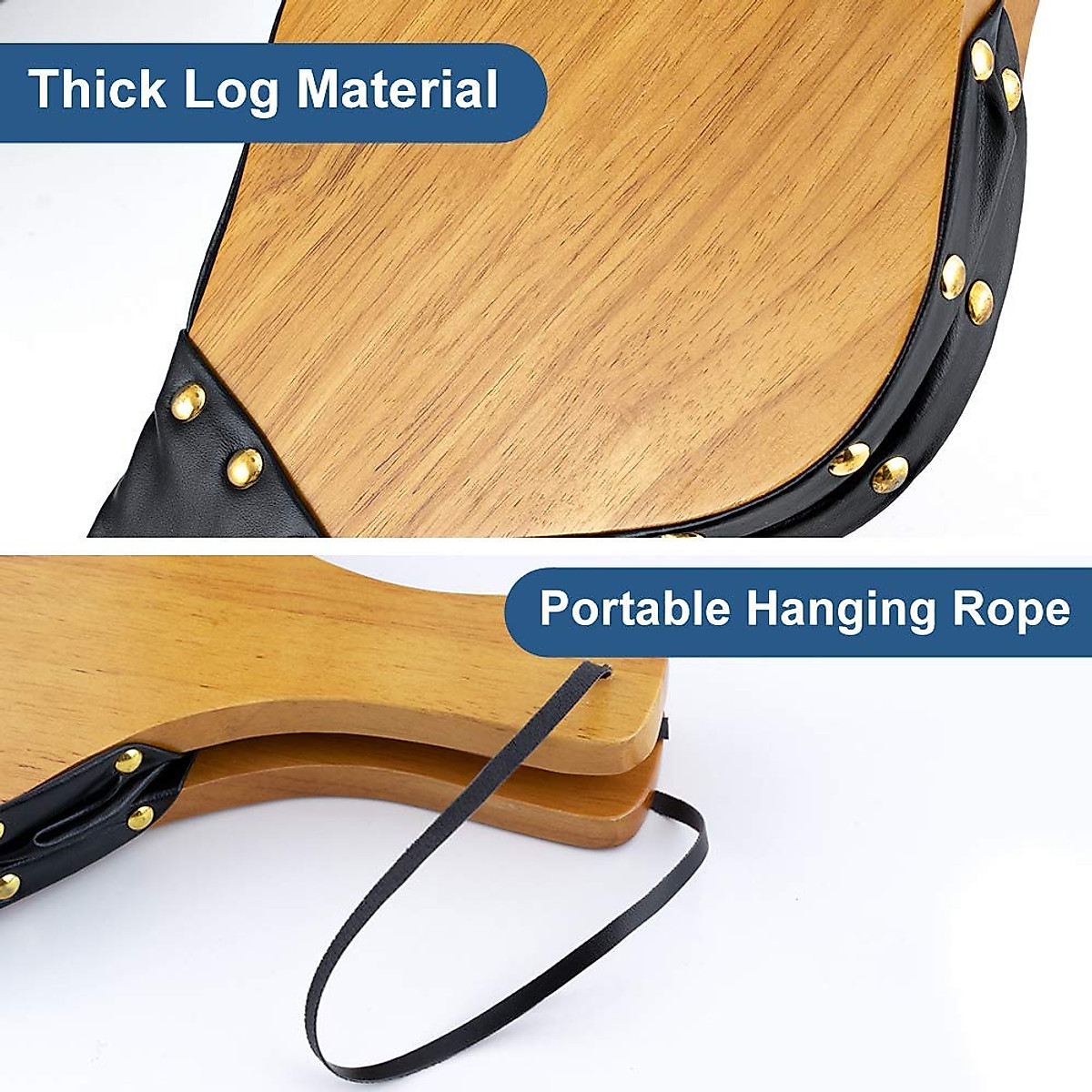 Amagabeli Fireplace Bellows 15.5"x 7" Bundle Fireplace Log Holder with Canvas