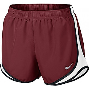 NIKE Dry Fit Tempo Shorts (Black/Team Red & White, XS)