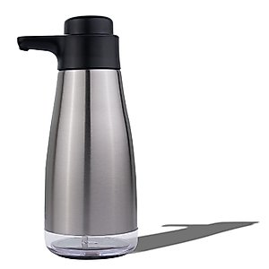 AIKE 15fl.oz Stainless Steel Liquid Soap Dispenser for Dish and Hand Soap