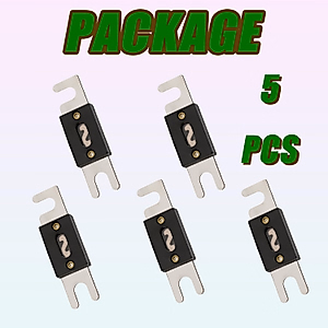 SIGANDG 350 Amp Nickel Plated ANL Fuses for car Audio and Video System(5 Pack)