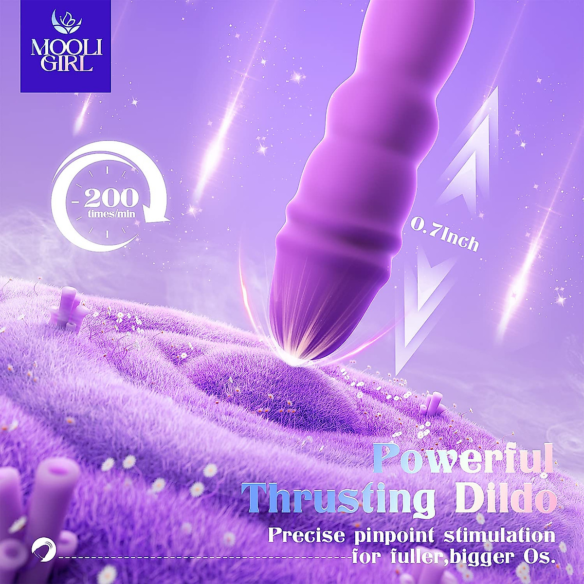 Thrusting Dildo Vibrator Adult Toys - 9 Inches Realistic Dildos Sex Toy with 9 Thrust Modes 10 Vibrations, Hands-Free Anal Clitoral G Spot Dildo Vibrators Adult Sex Toys & Games for Women Couples Fun