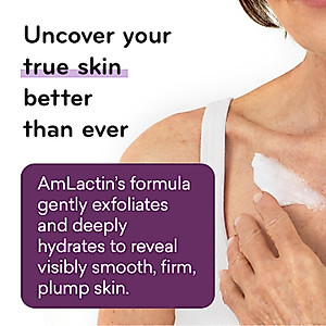 AmLactin Crepe Firming Cream - 12 oz Body Cream with 15% Lactic Acid - Exfoliator and Moisturizer for Crepey, Dry Skin​