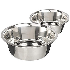 Neater Pet Brands Stainless Steel Dog and Cat Bowls (2 Pack) Neater Feeder Deluxe or Express Extra Replacement Bowl (Metal Food and Water Dish) (7 Cup)
