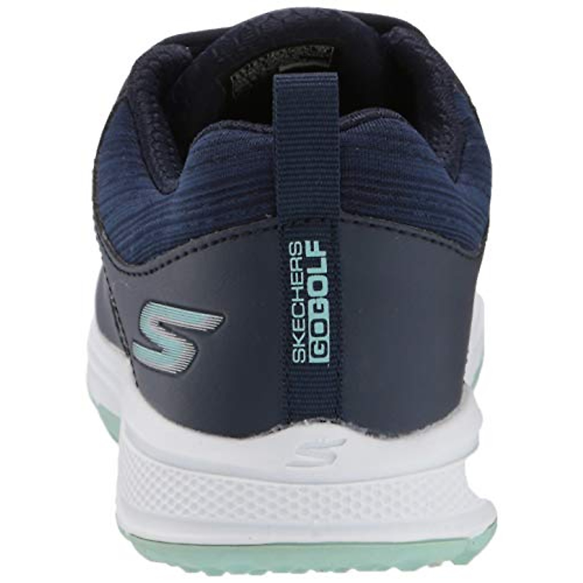 Skechers womens Pro 2 Spiked Waterproof Golf Shoe, Navy/Turquoise, 10 US