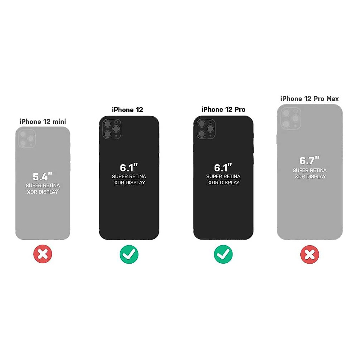 OtterBox Strada Series Folio Wallet Case w/Card Slots for iPhone 12 & iPhone 12 PRO (ONLY) Non-Retail Packaging - Shadow