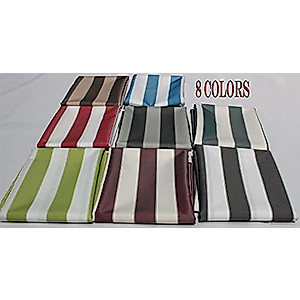 STRIPE CANVAS AWNING FABRIC WATERPROOF OUTDOOR FABRIC 60" BURGUNDY/WHITE (5 yards)