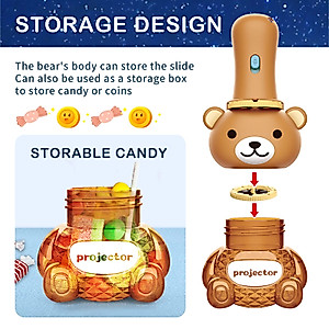 Kids Flashlight Color Projector with 48 Patterns , Include Dinosaurs, Vehicles, Animals, 26 Letter Educational Learning Projector Toys for Girls Boys Cognition Bedtime Education