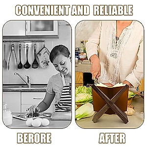 LOTMER Cookbook Stand 6.5 Inch Wooden Recipe Book Holder Kitchen Counter Book Stand Multipurpose Cookbook Stand for Display Cooking Reading Kitchen Counter