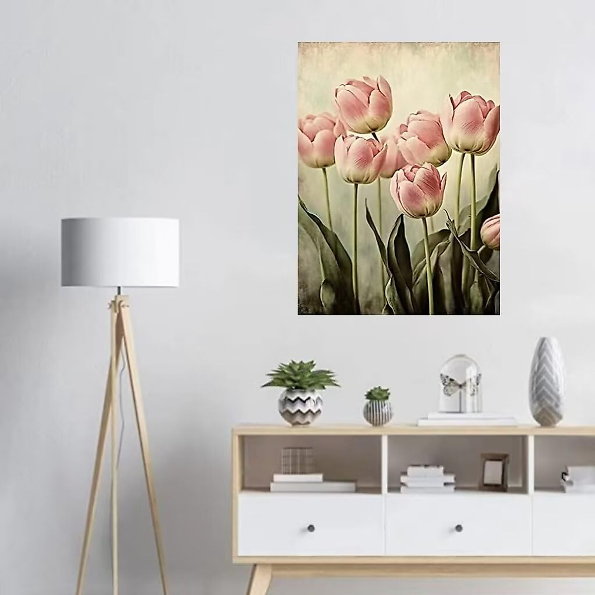 RMSGOZO 5D Pink Rose White Angel Girl Diamond Painting Kits - Garden Oil Painting Full Circle Gemstone Crystal Cross Stitch Kit for Adults, Gifts for Home Decor & Living Room Decor (12 X 16 Inch)