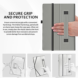 VORI Case for All-New Amazon Kindle Fire HD 10 Tablet (13th/11th Generation 2023/2021 Release) and Fire HD 10 Plus 10.1" - Slim Folding Stand Folio Cover with Auto Wake/Sleep & Hand Strap, Mandala