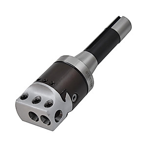 waltyotur 9pcs 2 Boring Head R8 Shank 1/2 Carbide Boring Bar Set Milling HFS