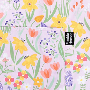 Pookie Home Premium Aprons for Women with Pockets- Cute Aprons for Cooking- Stain Resistant Kitchen Aprons for Men and Women