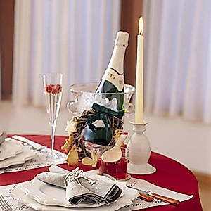 12 Pack Unscented Ivory Taper Candles - 10 Inch Tall Candle Sticks - Dripless Long Burning Candles for Dinner Table, Weddings, Home Decoration, Holidays - 10 Hour Burn Time