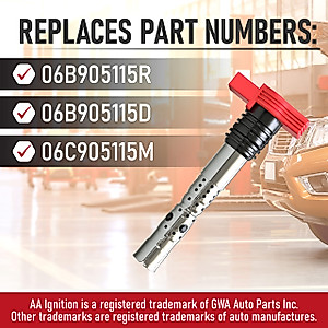 Ignition Coil Pack - Replaces 06C905115M, 06B905115D, 06B905115R - Compatible with Volkswagen and Audi Vehicles