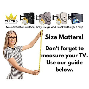 Outdoor TV Cover 50" - 52" - with Bottom Cover - The Weatherproof and Dust-Proof Material with Free Microfiber Cloth. Protect Your TV Now!