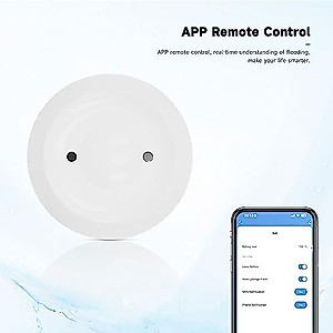 IHSENO Zigbee Water Leak Detector with App Alerts, Smart Water Sensor for leaks Requires Zigbee Hub, Monitor Water Leaks for Kitchens,Basements,Bathrooms (1)